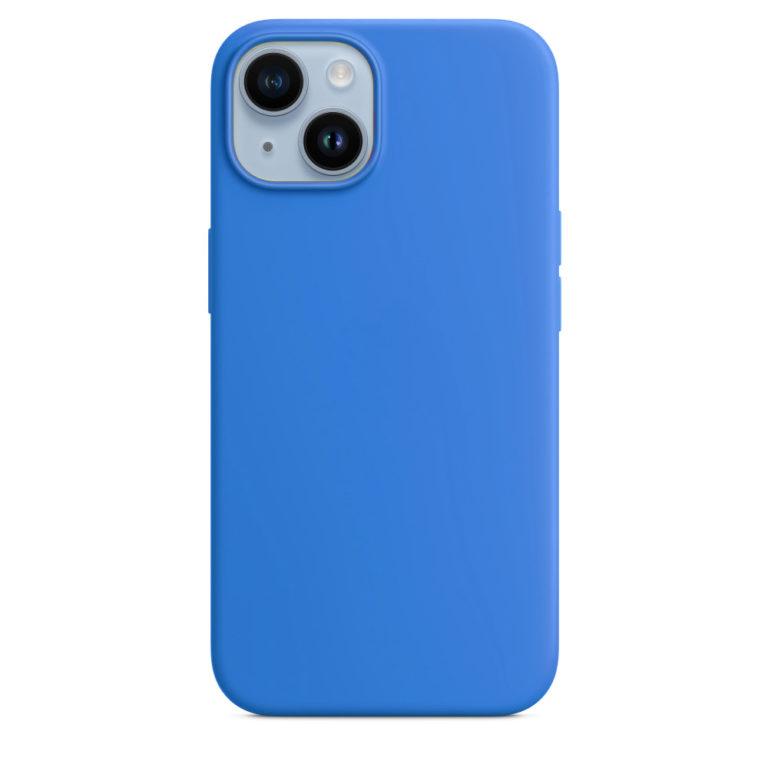 Silicone Case with MagSafe for iPhone 14 Plus – Blue – Ferrytelecom