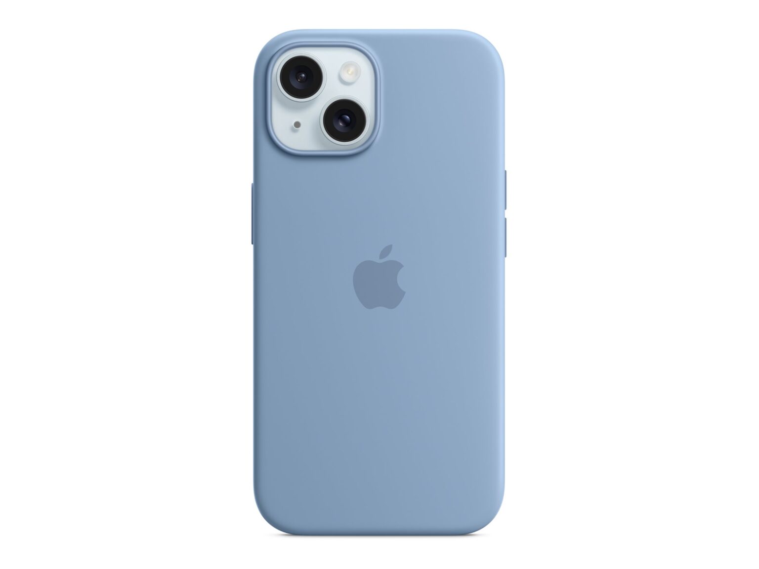 iPhone 15 Apple Silicone Case with MagSafe MT0Y3ZM/A – Winter Blue ...