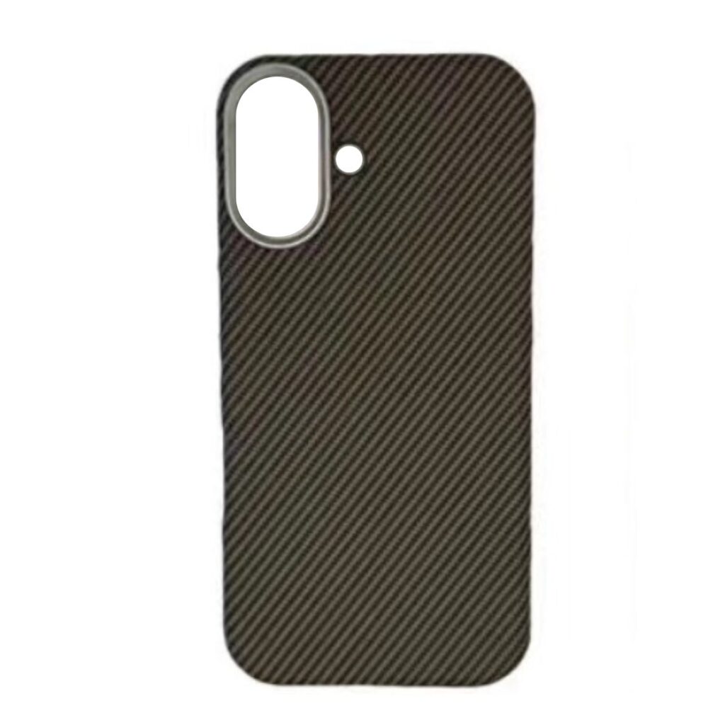 Carbon Fiber Case For iPhone 16 Plus – Brown – Ferrytelecom